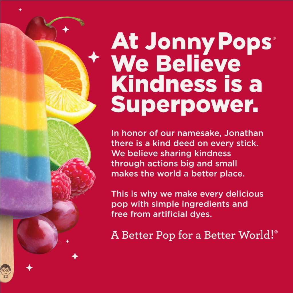 Organic Rainbow Fruit Stacks Organic Water Pops | JonnyPops